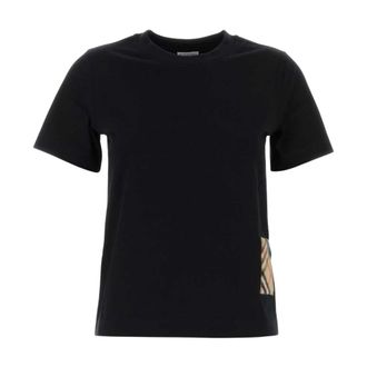 Burberry Baumwoll-T-Shirt - - Tops - Damen - Schwarzk - S