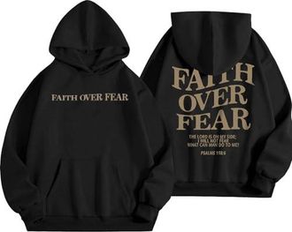 Generic HUIFUAO Jesus Loves You Pull &agrave; Manches Longues pour Femme, imprim&eacute; Lettres, Cordon de Serrage, Sweat &agrave; Capuche surdimensionn&eacute;, Sweat-Shirt surdimensio