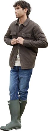 Threadbare Hemdjacke f&uuml;r Herren (Schokolade)