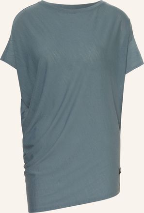 super.natural T-Shirt Yoga Loose Mit Merinowolle blau