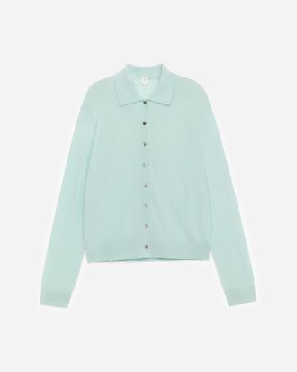 Arket Strickjacke Aus Reinem Kaschmir -T&uuml;rkis