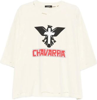 Willy Chavarria Homme, Tops, Beige, Taille: S Aguila Buffalo Tee