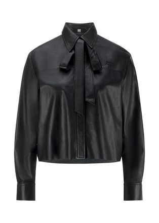 Riani Lederbluse Mit Schleife