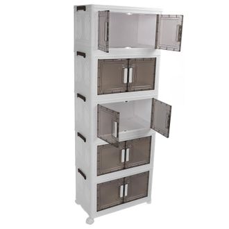 CHICIRIS Zusammenklappbarer Aufbewahrungsbeh&auml;lter, Robuster Stapelbarer Organizer f&uuml;r Schlafzimmer und Wohnzimmer, Einfache Montage und Mobilit&auml;t f&uuml;r Zuhause, 