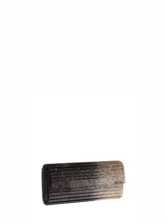 Jimmy Choo London Womens Clutch Sweetie Black Viscose Handbags Hand Bags