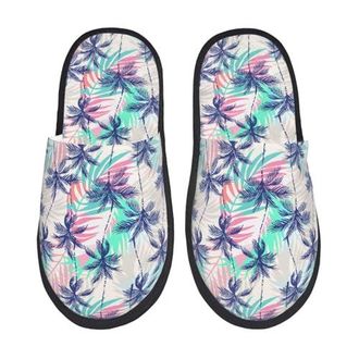 Generic Chaussures De Maison Feuilles De Palmier Moyennes Fuzzy Pantoufles Antid&eacute;rapantes Pantoufles Int&eacute;rieur Et Ext&eacute;rieur Slippers Pour H&ocirc;tels F&ecirc;te Spa L
