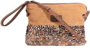 Le Temps Des Cerises Sac bandoulière Taka 5 Sable/Cognac