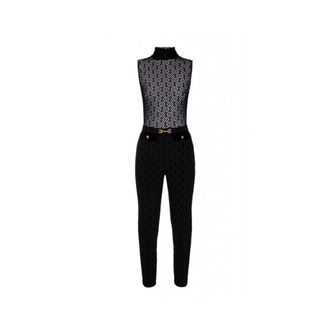 Elisabetta Franchi Femme, Combinaisons et Ensembles, Noir, Taille: 40 FR Elisabetta Franchi - Combinaisons & Barboteuses > Combinaisons