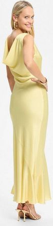 Swing Abendkleid - Abendkleid aus Satin mit Wasserfall Ausschnitt Figurbetonte Passform