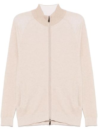 N.Peal pull nervuré à col zippé - Tons neutres