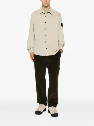 Stone Island Cotton Corduroy Overshirt - Beige