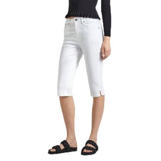 Pepe Jeans London Damen Skinny Crop Hw Shorts, Weiß (Weiß), 28W