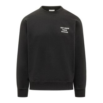 Dr&ocirc;le de Monsieur Le Slogan Sweatshirt - - Sweatshirts & Hoodies - Herren - Schwarzk - L