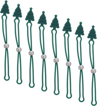 Valiclud Wiederverwendbare Silikon Ornamenthaken 8 St&uuml;ck Verstellbare rutschfeste Weihnachtsbaumh&auml;nger f&uuml;r Innen Au&szlig;en Kabelbinder f&uuml;r Weihnachtsdeko und Kabel