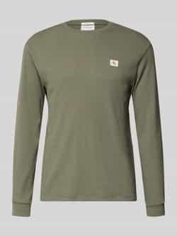 Calvin Klein Jeans Regular Fit Langarmshirt aus Baumwoll-Mix