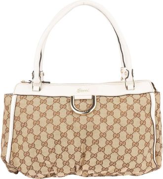 Gucci Crossbody Bags - Gucci GG Monogram Abbey Handbag - Gr. unisize - in Braun - für Damen