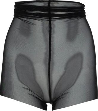 Rick Owens High Waisted Stretch Shorts - Femme - Shorts - Noir - Taille: 40 FR