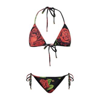Dolce & Gabbana Femme, Maillots de bain, Noir, Taille: 38 FR Maillot de bain deux pi&egrave;ces