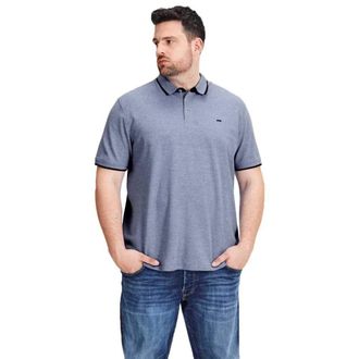 Jack & Jones Herren Poloshirt JJEPAULOS - Relaxed Fit Plussize XXL-8XL Baumwolle, Gr&ouml;&szlig;e:8XL, Farbe:Bright Cobalt PS 12143859