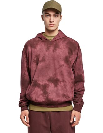 Urban Classics Herren Kapuzenpullover Tye Dyed Hoody Cherry S