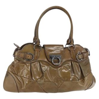 Ferragamo Pre-owned Schultertasche aus beschichtetem Canvas - - Pre-owned - Damen - Braun - ONE SIZE