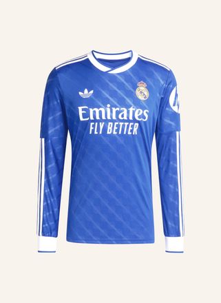 adidas Real Madrid 25/26 Ausweichtrikot, Lang&auml;rmelig blau