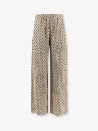 Gucci Gucci Primavera silk trousers with GG print - GUCCI - gender_Woman