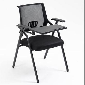 Generic Ergonomischer B&uuml;rostuhl mit klappbarem Schreibtisch, Netzgewebe-Computerstuhl f&uuml;r Erwachsene, Lendenwirbelst&uuml;tze, Tablet-Armlehne f&uuml;r Rechtsh&auml;nder und