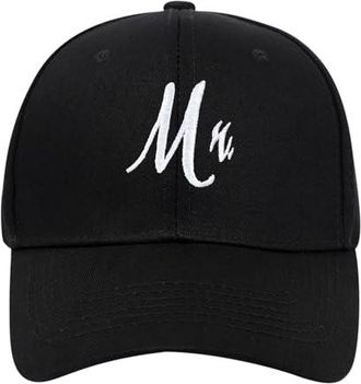 Generic Chapeau de Saint-Valentin 2026 pour hommes et femmes du m&ecirc;me style avec lettres brod&eacute;es pour couples, visi&egrave;re pare-soleil, Noir, Taille unique