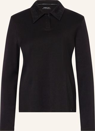 Marc Cain Jersey-Poloshirt schwarz