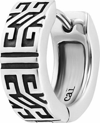 Cai ca Ohrring Black Meander