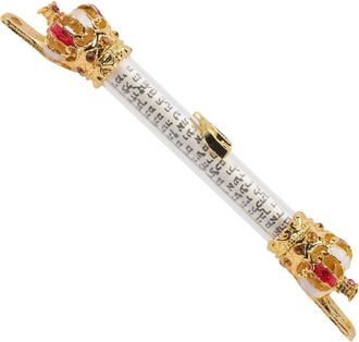 Cabilock J&uuml;dische Mezuzah aus Metall f&uuml;r Haust&uuml;r Religi&ouml;se T&uuml;rdekoration mit Antikem Retro Design Wetterfestes Mitzvah Geschenk f&uuml;r Au&szlig;enbereich Dekorative Sch