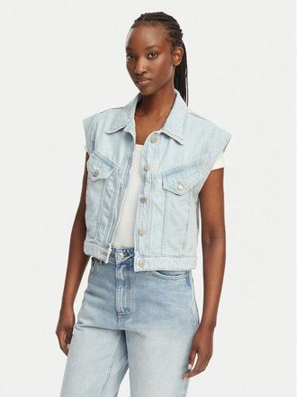 HUGO BOSS Weste C Vest 1.0 50561036 Hellblau Boxy Fit
