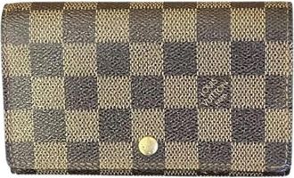Louis Vuitton Pre-owned Portemonnaie Billets Tresor Damier Wallet - Femme - Pre-owned - Brun - Taille: ONE Size