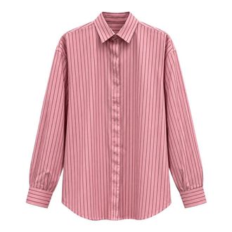 Mars&eacute;m Weiches Oversize-Hemd - - Blouses & Shirts - Damen - Rosa - XS