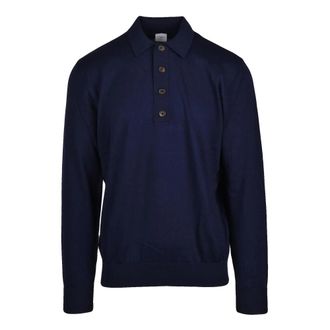 Eleventy Polo aus Strick - - Tops - Herren - Blau - L