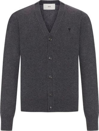 Ami Homme, Pulls, Noir, Taille: M De Coeur Cardigan