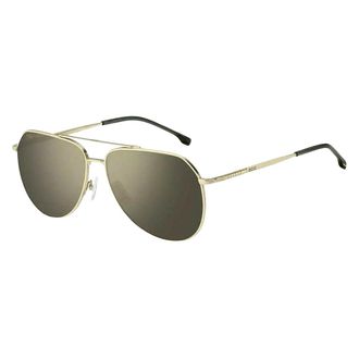 HUGO BOSS Antireflex Sonnenbrille f&uuml;r Herren, Metall (Gold)