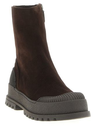 Aquazzura Womens Brown Goatskin Ankle Boots