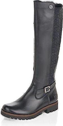 Rieker Femme Bottes 78592, Dame Bottes dhiver,Bottes dhiver,Chaussures dextérieur,Chaudes,Noir (Schwarz / 00),41 EU / 7.5 UK