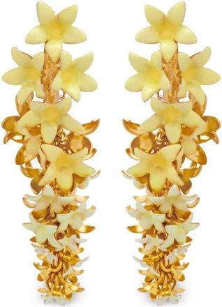 Oscar De La Renta boucles doreilles pendantes - Jaune