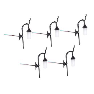 Yarnow 5stücke Mini Wandlampen Für Puppenhäuser Realistische Mikro-szenenleuchten Für Sandtisch-dekorationen Und Miniatur-layouts Batteriebetrieben Mit Warme