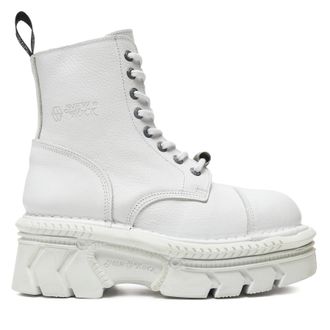 New Rock Schnürstiefel NEW ROCK M-MILI083CM-C56 Weiß