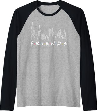 Friends TV-Show Skyline Logo NYC Fansitcom Nerd im Vintage-Stil der 90er Raglan