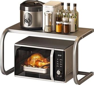 Generic Support for Micro-Ondes, &eacute;tag&egrave;re en Acier au Carbone for Plan de Travail, Grille de Four, Support for Four &eacute;lectrique, Double Support en Acier Inoxyda