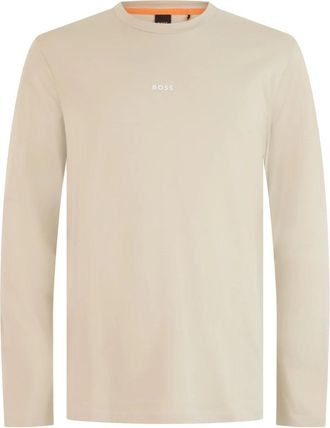 HUGO BOSS Homme, Tops, Beige, Taille: M T-shirt Manches Longues TChark