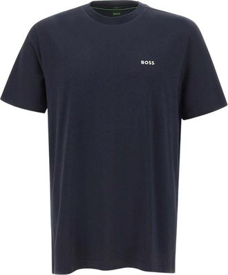 HUGO BOSS T-shirt en coton stretch - Homme - Tops - Bleu - Taille: 2XL