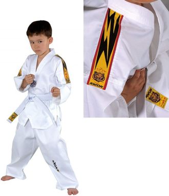 KWON Taekwondo Anzug mit G&uuml;rtel 551005 Tiger TKD Kinder Kids Junior (160)