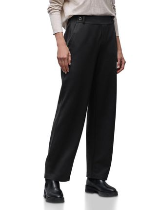 Street One Damen 3716625 Straight Leg Hose, Schwarz, 42W / 30L