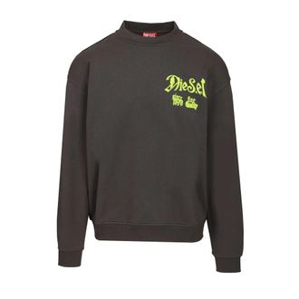 Diesel S-Boxt-AA2 Sweatshirt - - Sweatshirts & Hoodies - Herren - Schwarzk - L
